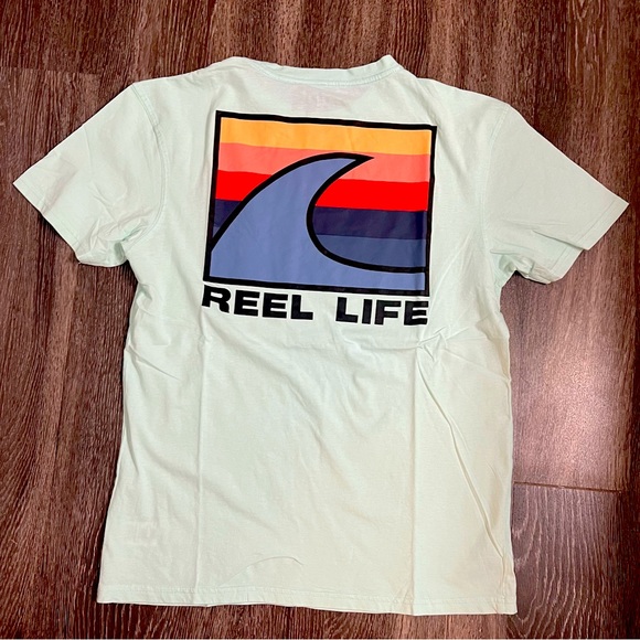 reel life | Shirts | Reel Life Mens Short Sleeve Graphic Tshirt | Poshmark
